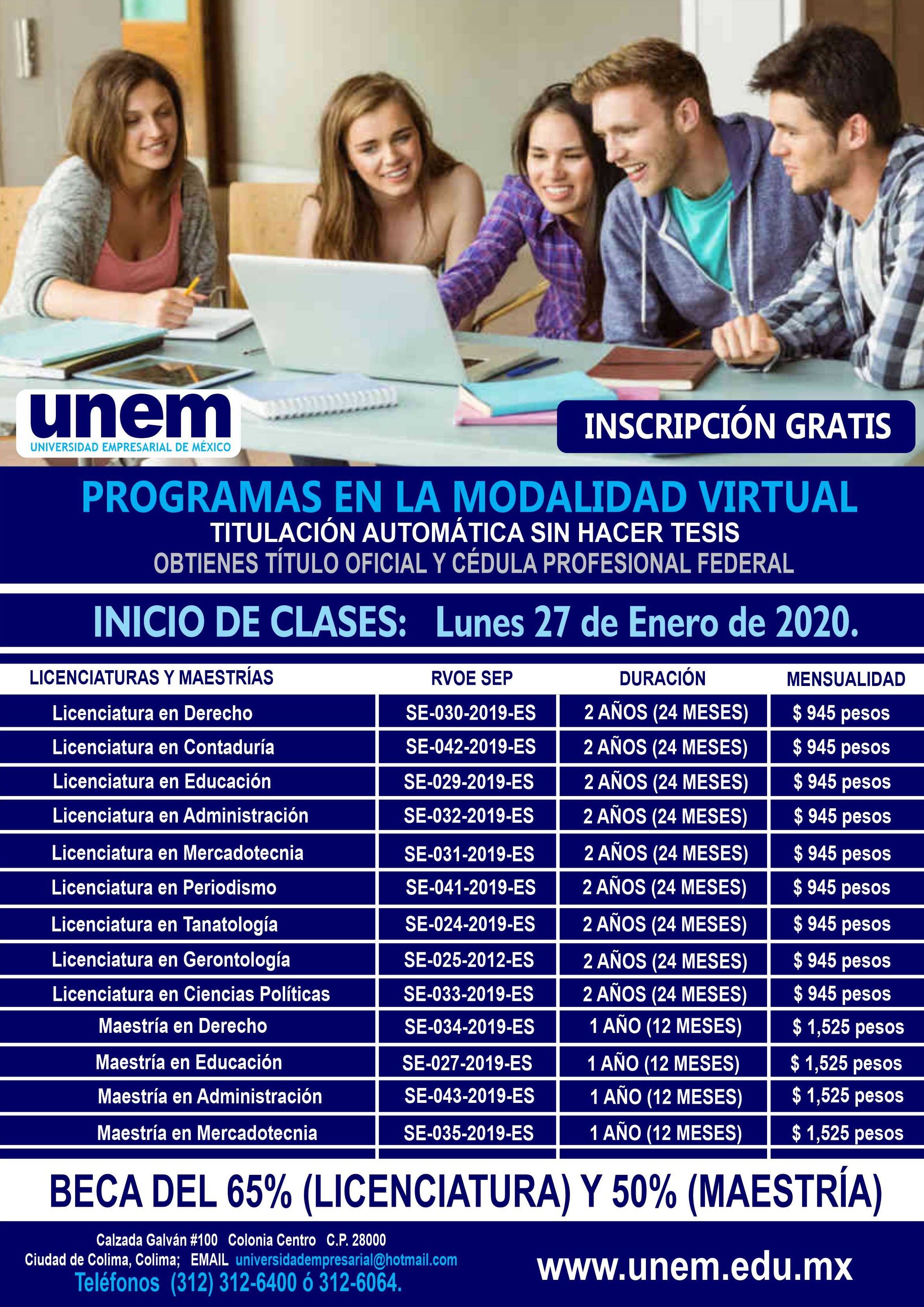 Universidad Empresarial de México – UNEM – Doctorados, Maestrías y ...