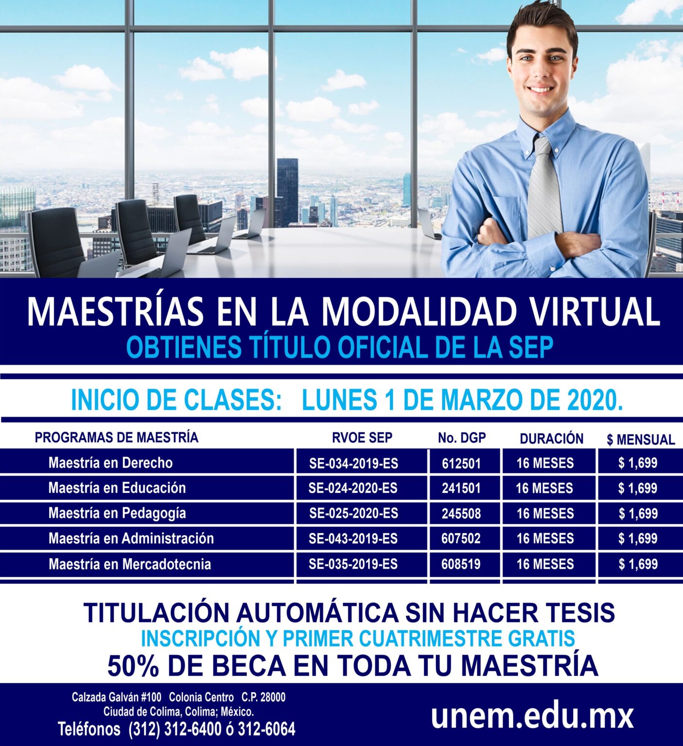 Universidad Empresarial de México – UNEM – Doctorados, Maestrías y ...